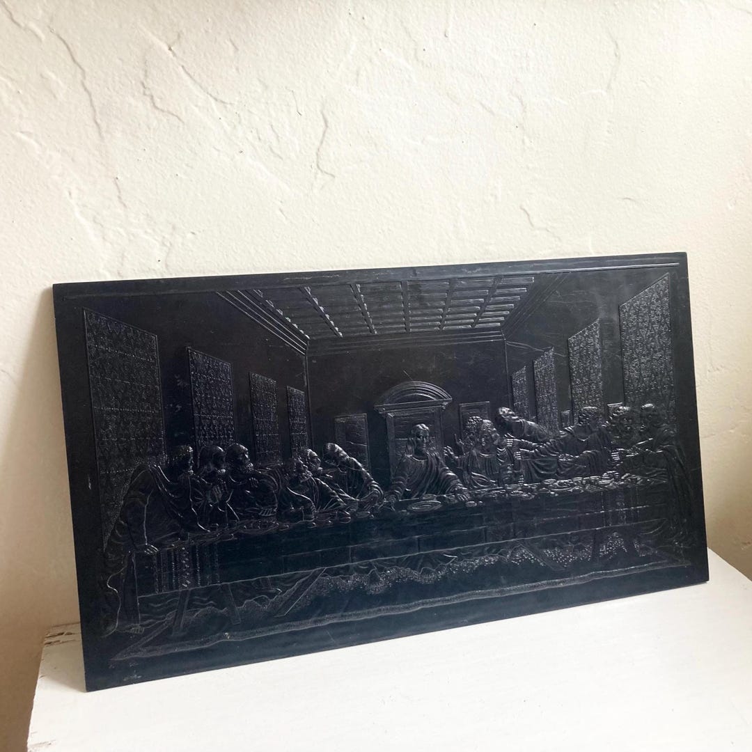 Vintage Plastic Last Supper Wall Art, Good Friday, Religious Kitsch ...