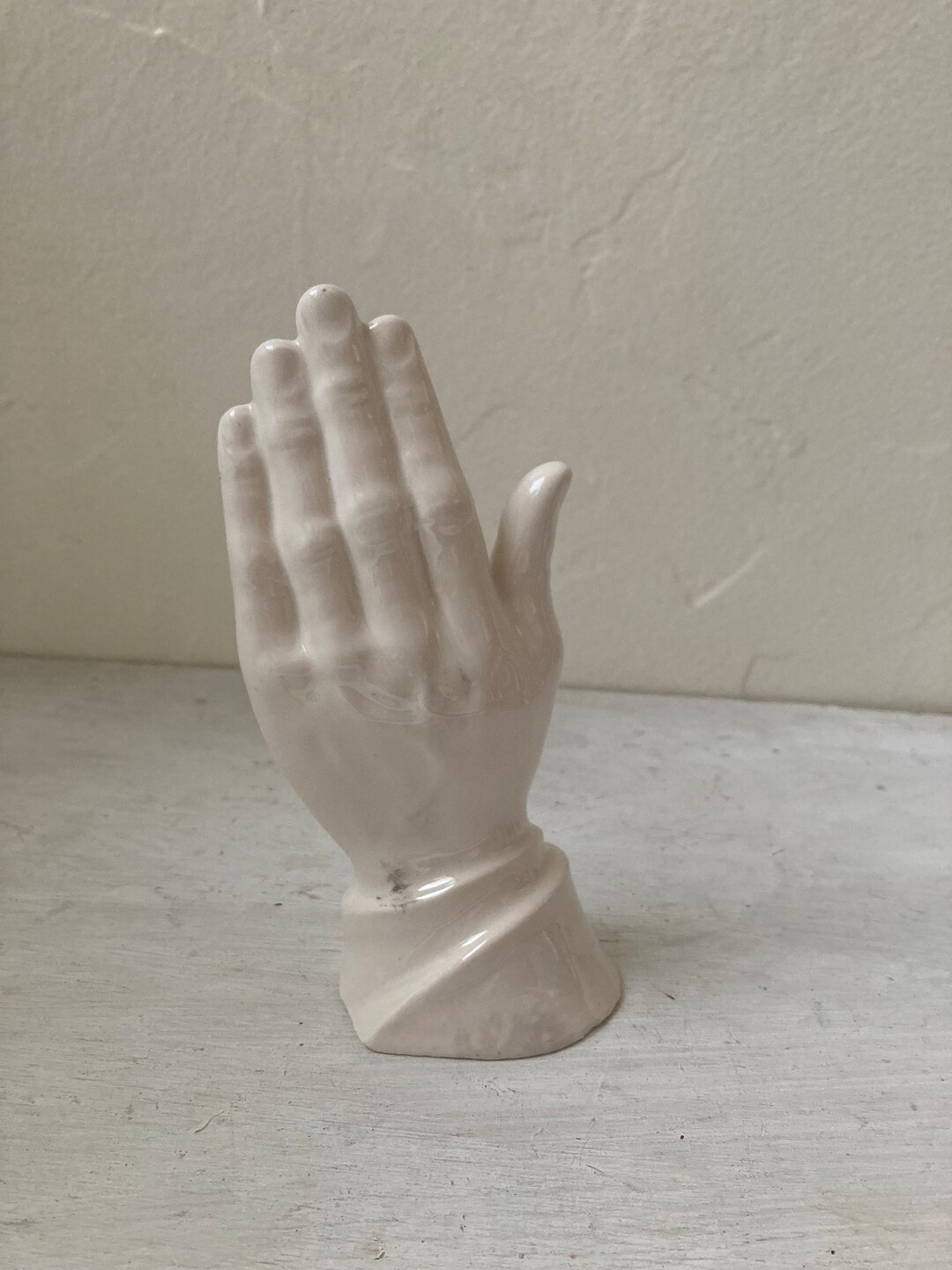 Vintage White Ceramic Hand, Sculpture, Knick Knack, Figurine, Handmade ...