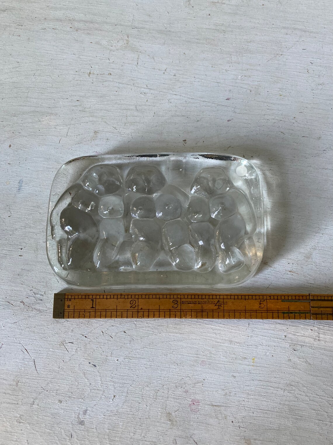 Vintage Glass Paperweight by Jorma Vennola Made in Finland - Etsy