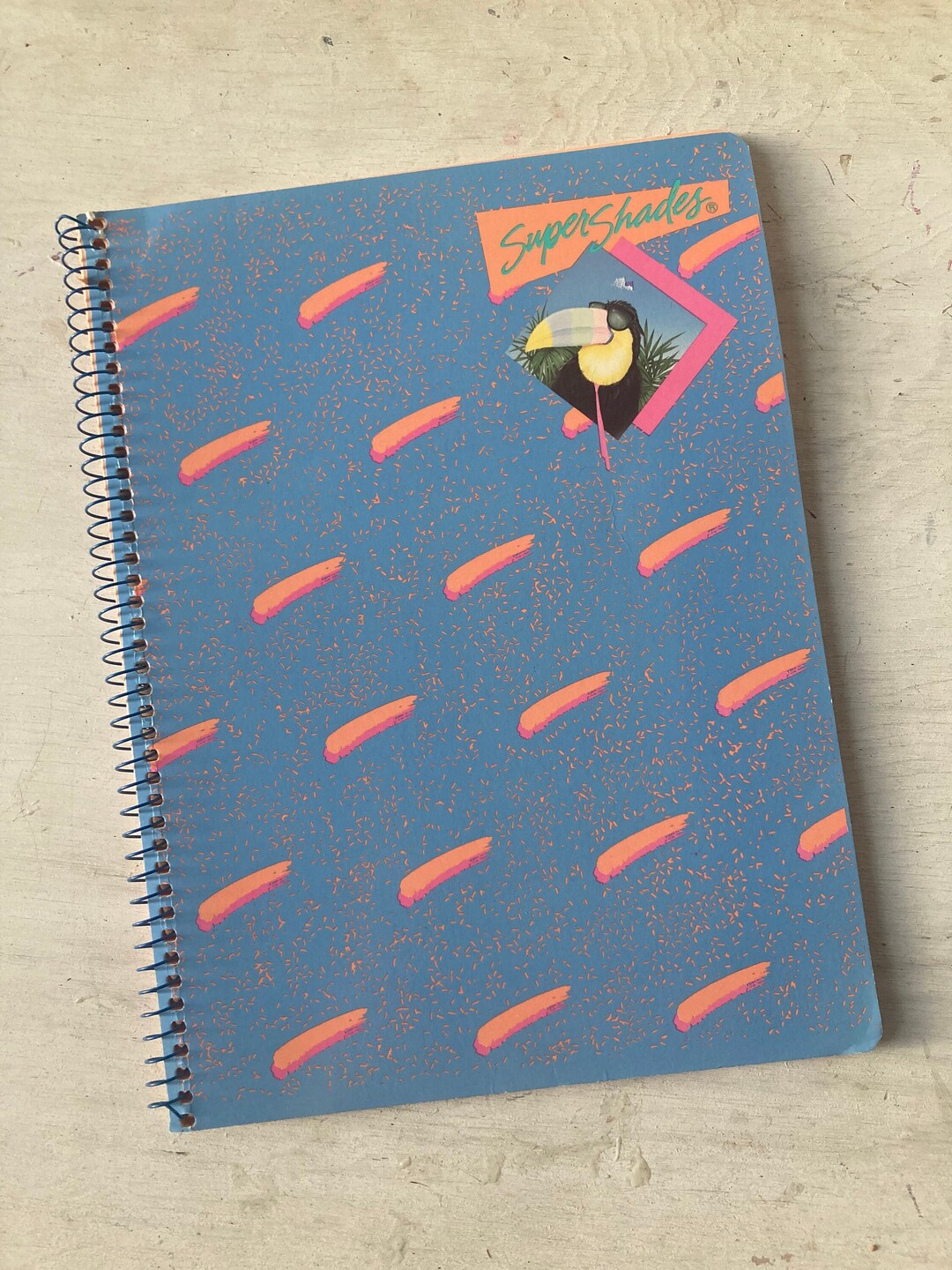 Vintage super Shades Notebook, 1988, Toucan, 1980's Style, Ephemera ...