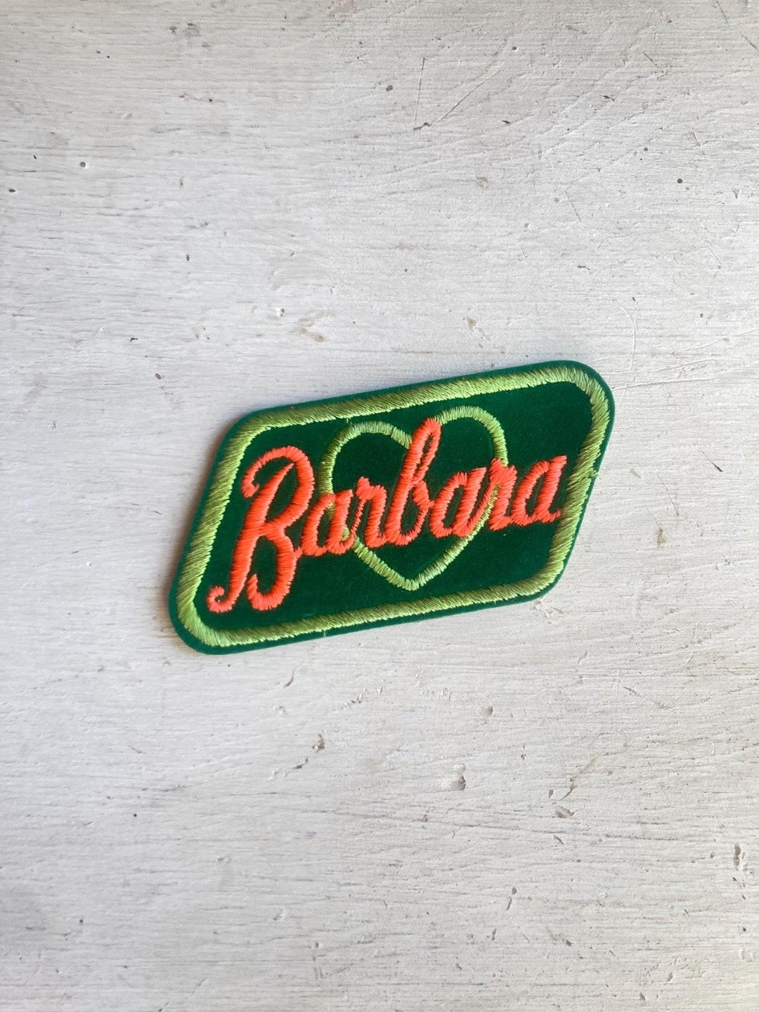 Vintage barbara Patch, Name Badge, Embroidery, Shirt Name Tag, Gift for ...