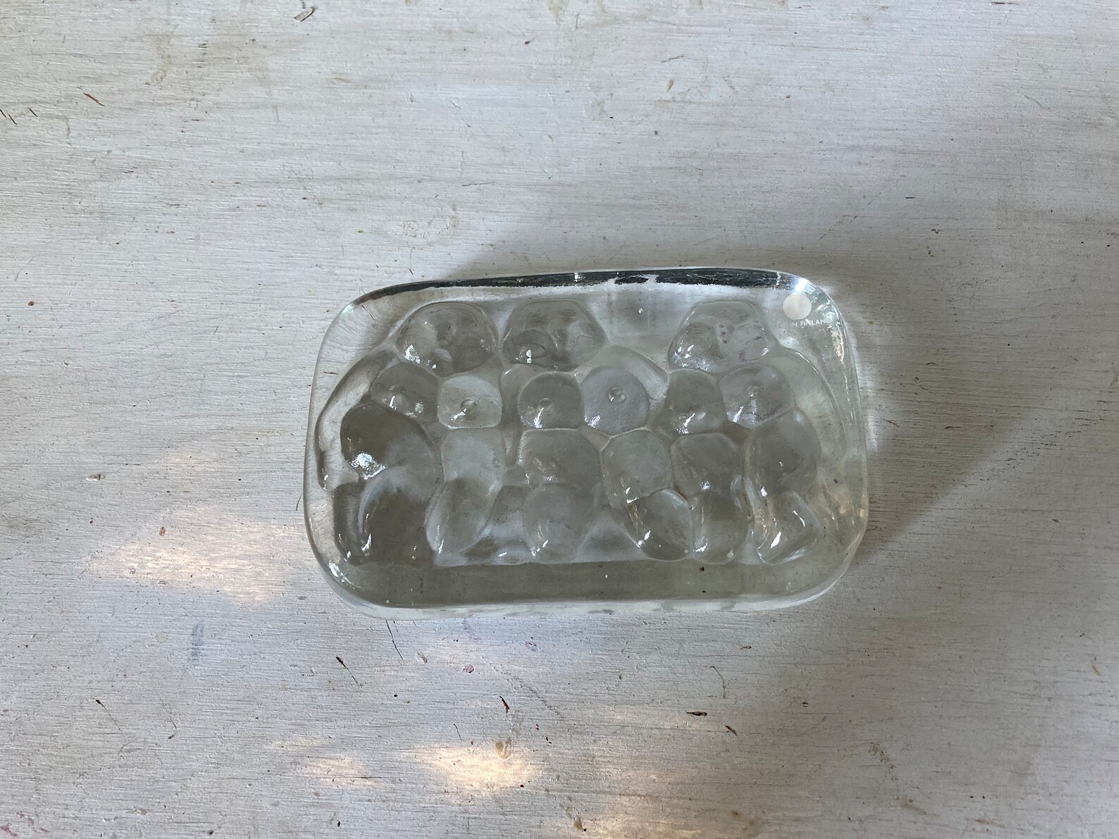 Vintage Glass Paperweight by Jorma Vennola Made in Finland - Etsy