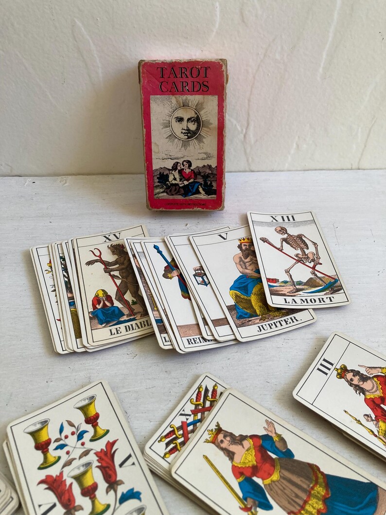 Vintage Tarot Deck, Game, 1970's, S.R. Kaplan, 1JJ Swiss, Made in ...