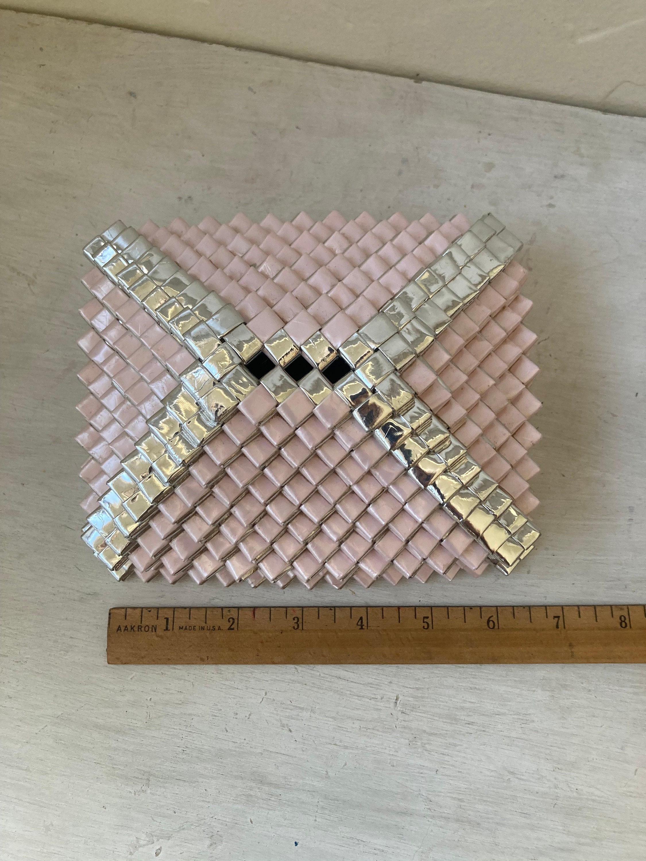 Vintage Chewing Gum Wrapper Prison Art Box, Pink/silver/red, Folk Art ...