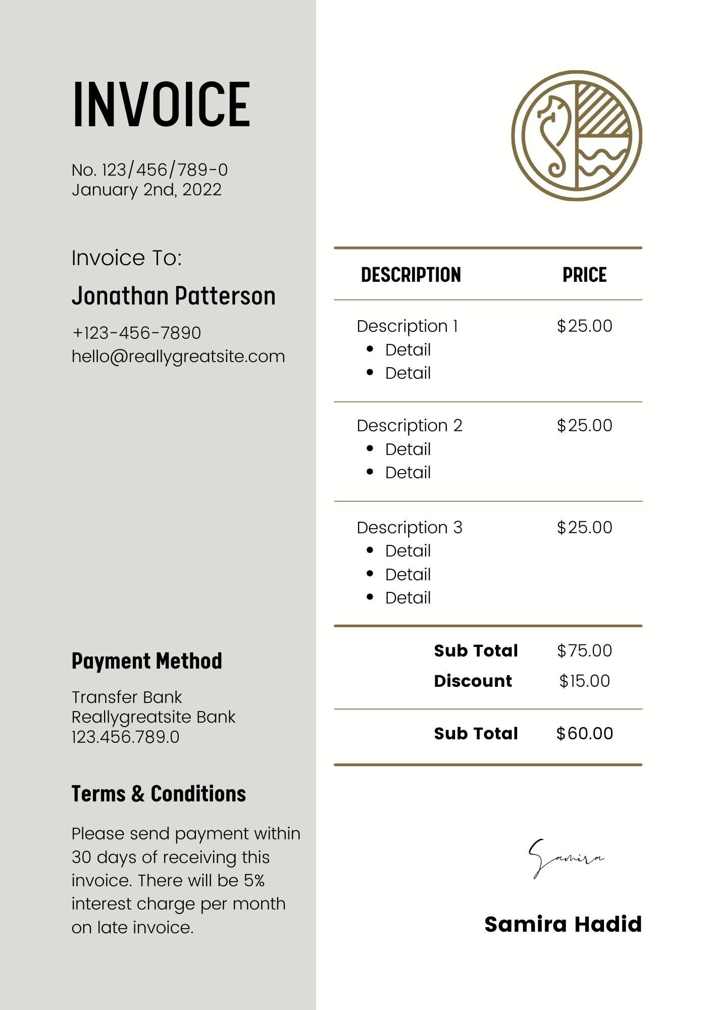10+ Premium Invoice Templates, Professional Invoice Bundle With Resell ...