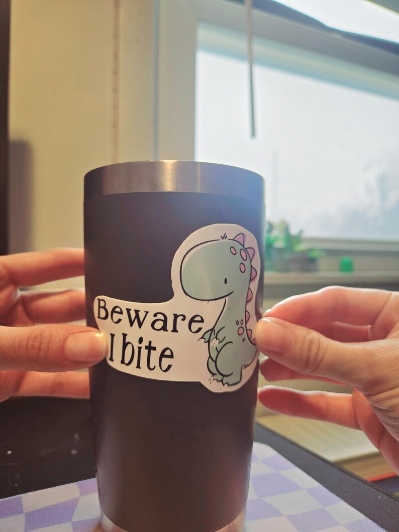 I Bite Sticker - Etsy