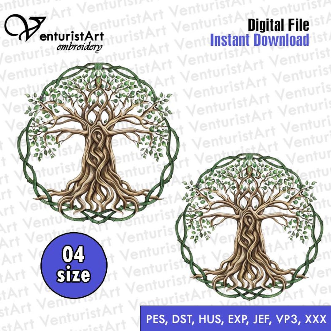 Tree of Life Machine Embroidery Design – Digital Download, Possibly ...