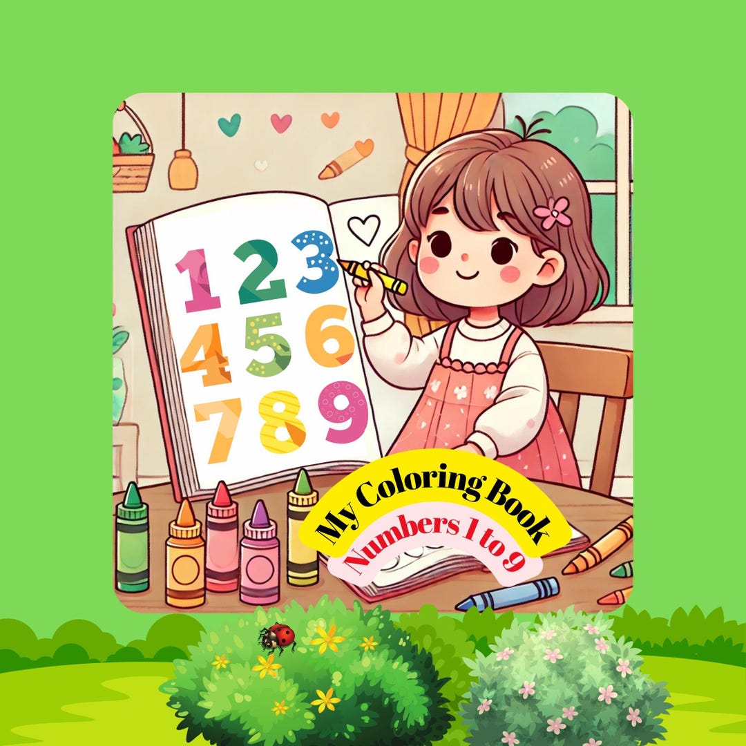 Fun Kids Coloring Book: Numbers Edition - Digital & Printable Printable ...