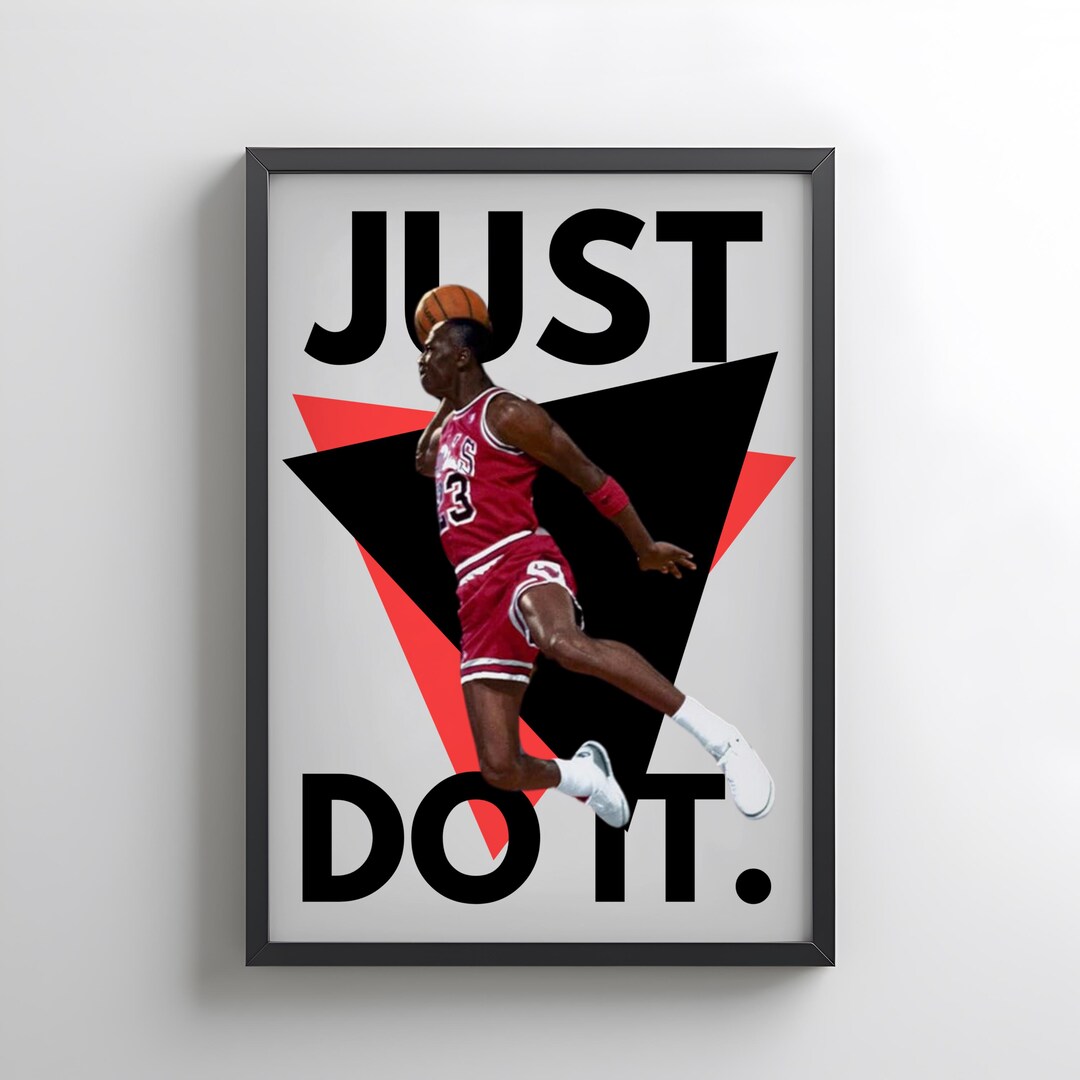 Michael Jordon Poster - Basketball Print - Chicago Bulls Fan Wall Art ...
