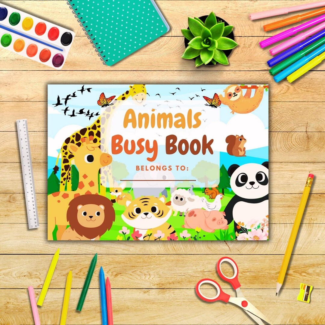 Animal Busy Book for Kids | Printable Educational Activities ...