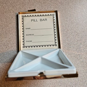 Beautiful Pill Box, Pill Bar - Etsy