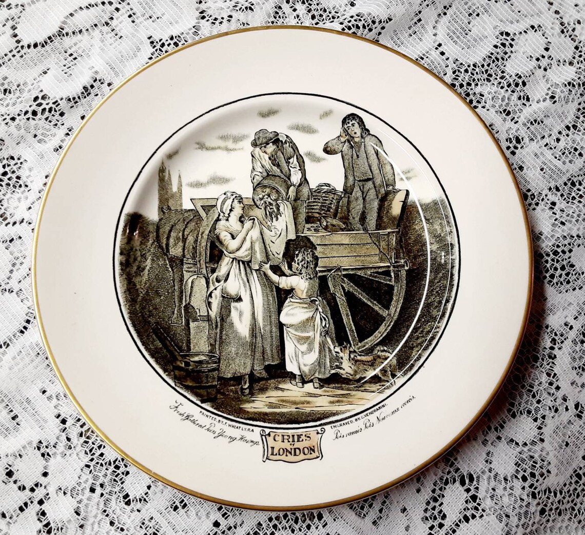 Adams Cries Of London Nine Inch English Plate Etsy