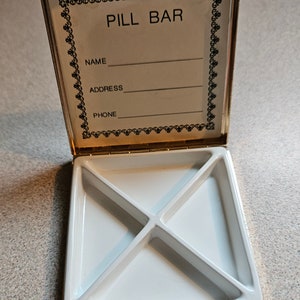 Beautiful Pill Box, Pill Bar - Etsy