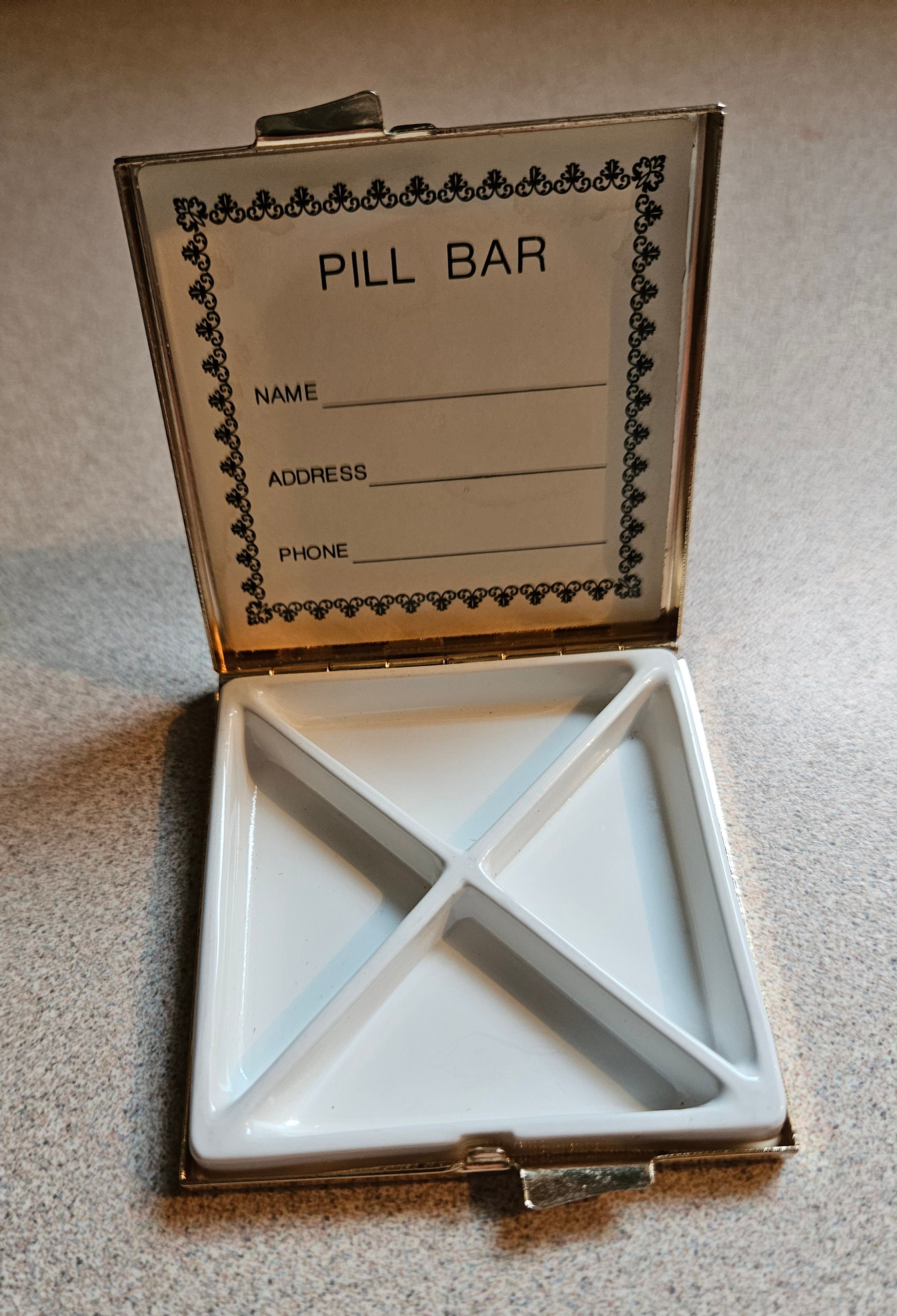 Beautiful Pill Box, Pill Bar - Etsy