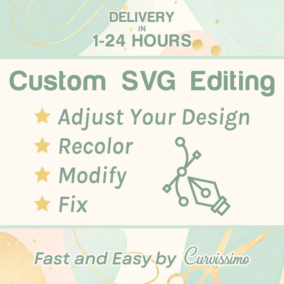 Custom SVG Editing – Modify, Fix, or Adjust Your Vector Design - Etsy