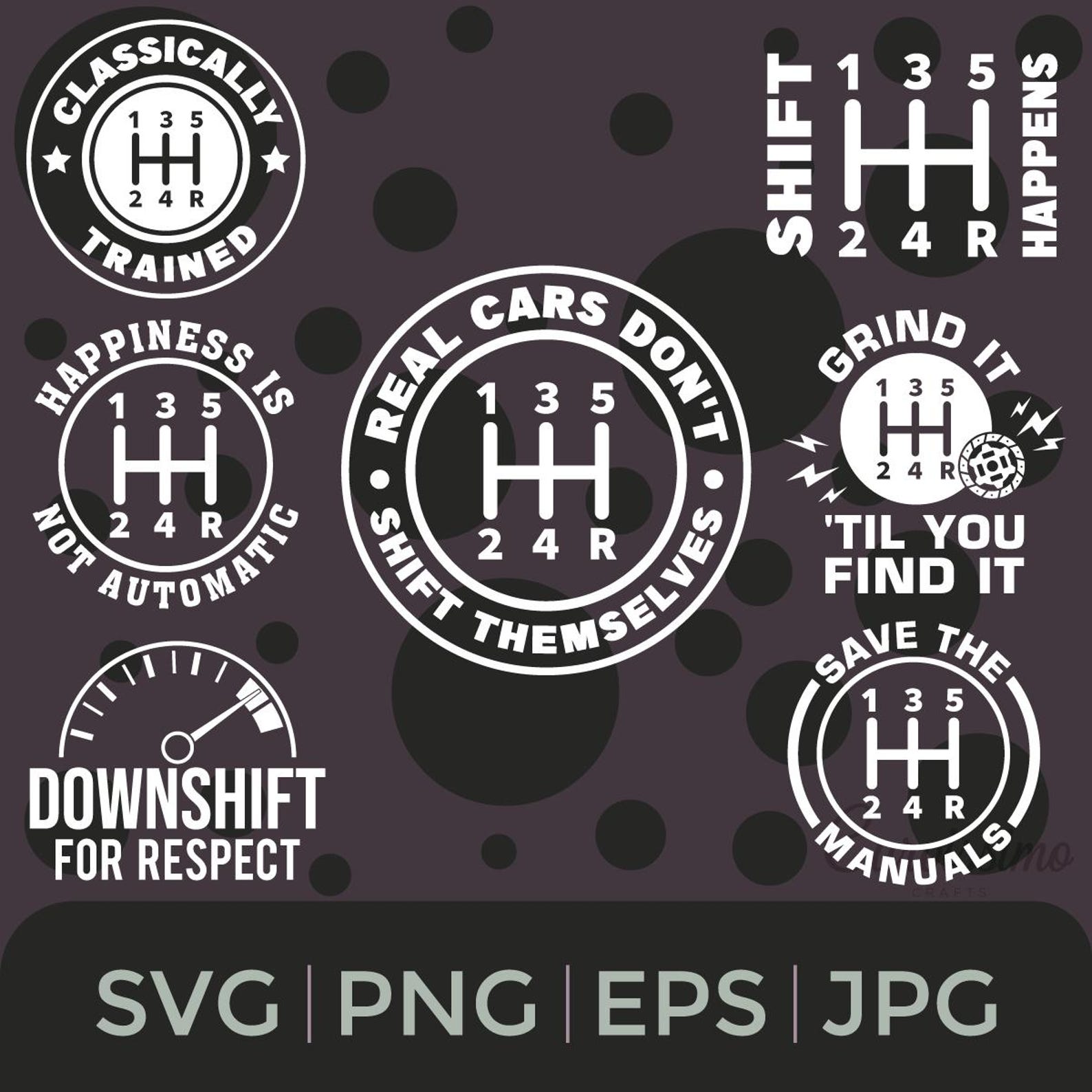 Manual Transmission Clipart Set - SVG and PNG Files - Etsy