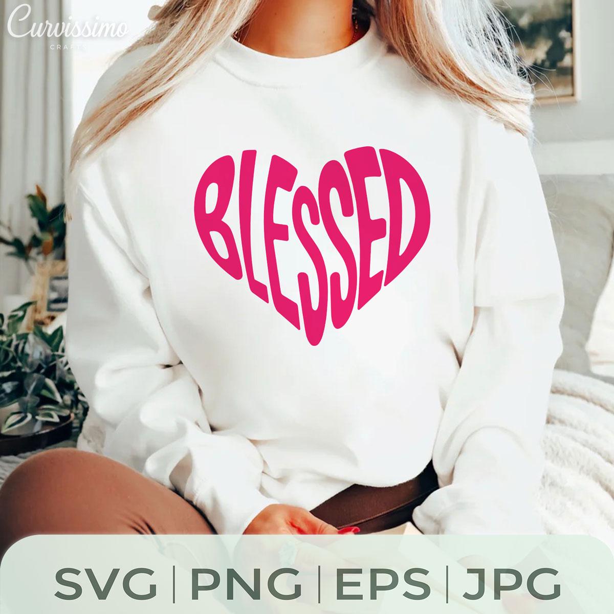 Blessed Heart SVG: Christian Vector Clipart (digital Download) - Etsy