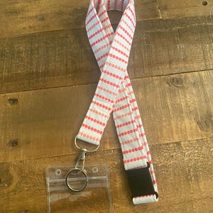 Break Away Lanyard Pink Polka Dots - Etsy