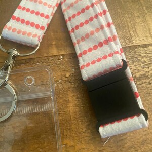 Break Away Lanyard Pink Polka Dots - Etsy