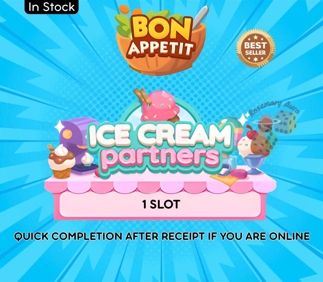 Monopoly Go Ice Cream Event: Bon Appetit Album - Full Carry - Etsy
