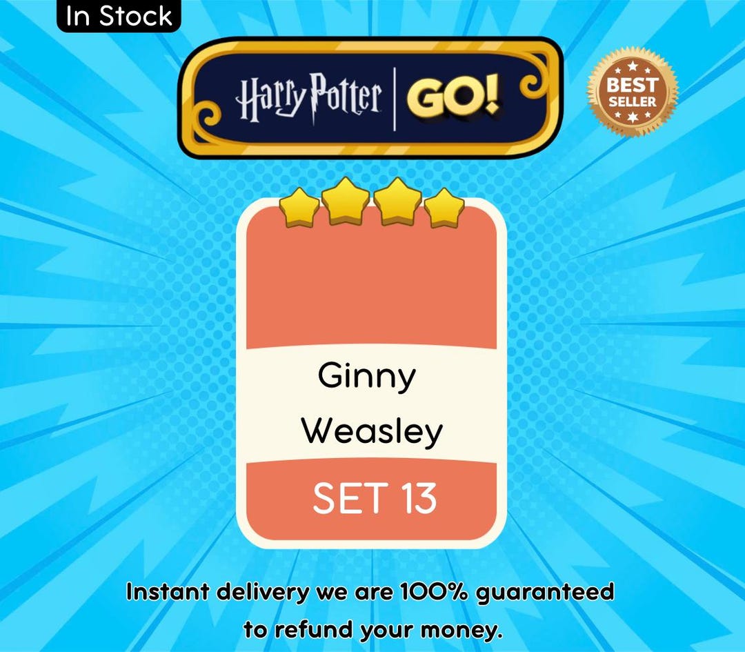 Monopoly Go 4-star Card: Ginny Weasley - Set 13 - Album Harry Potter GO ...
