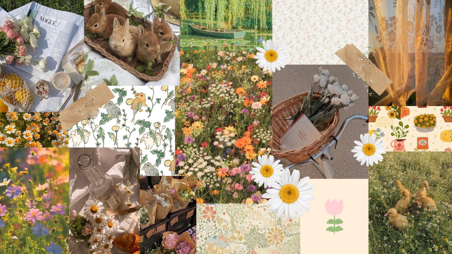 Cottage Core Laptop Wallpaper - Etsy