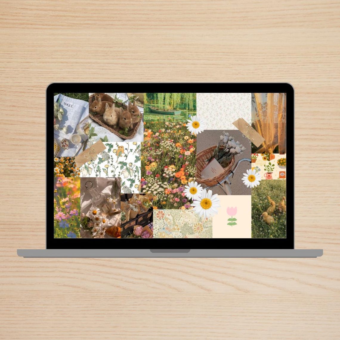 Cottage Core Laptop Wallpaper - Etsy