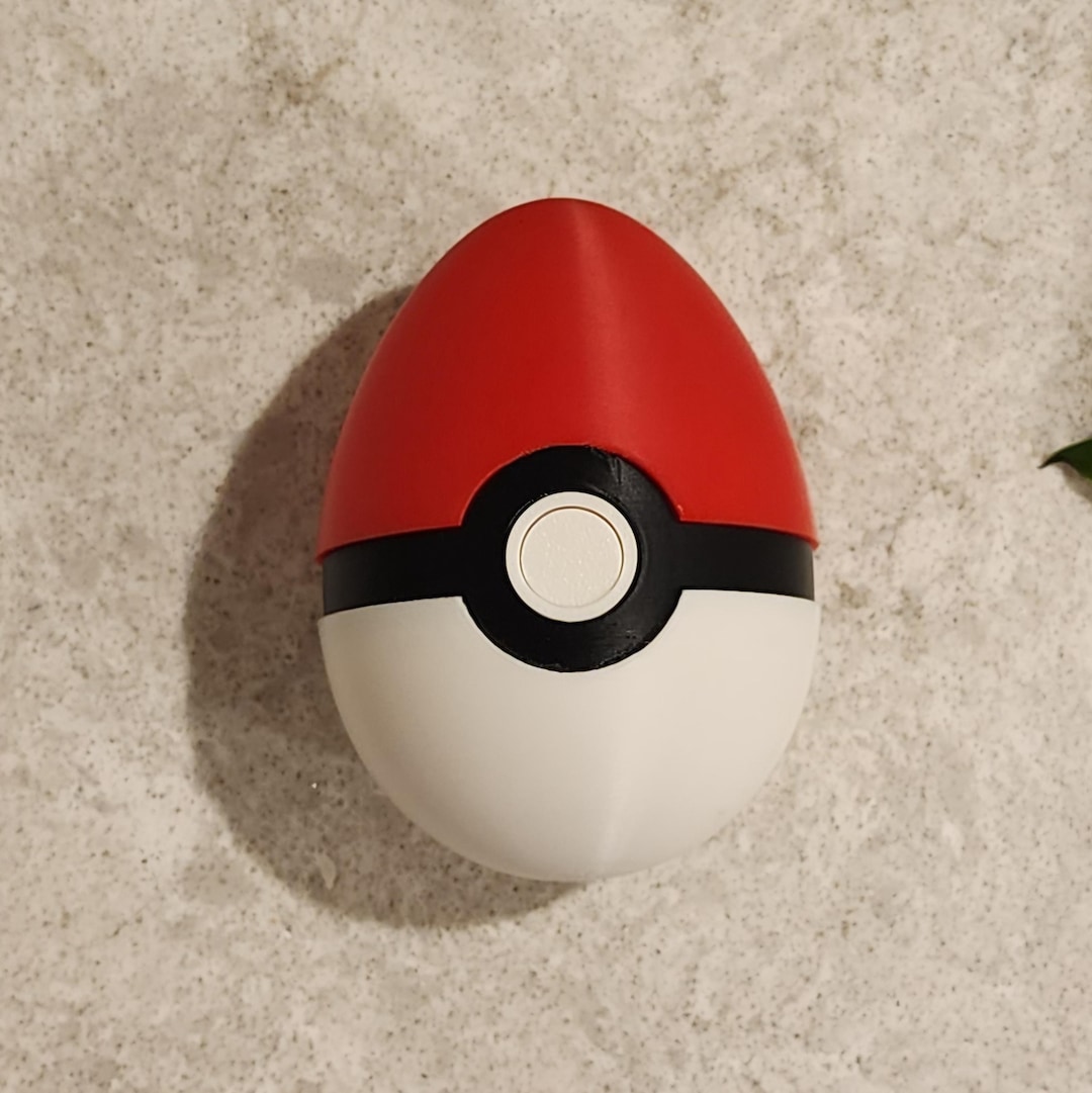 Pokéball Egg - Pokémon Easter-themed Decor, Fully Functioning! - Etsy