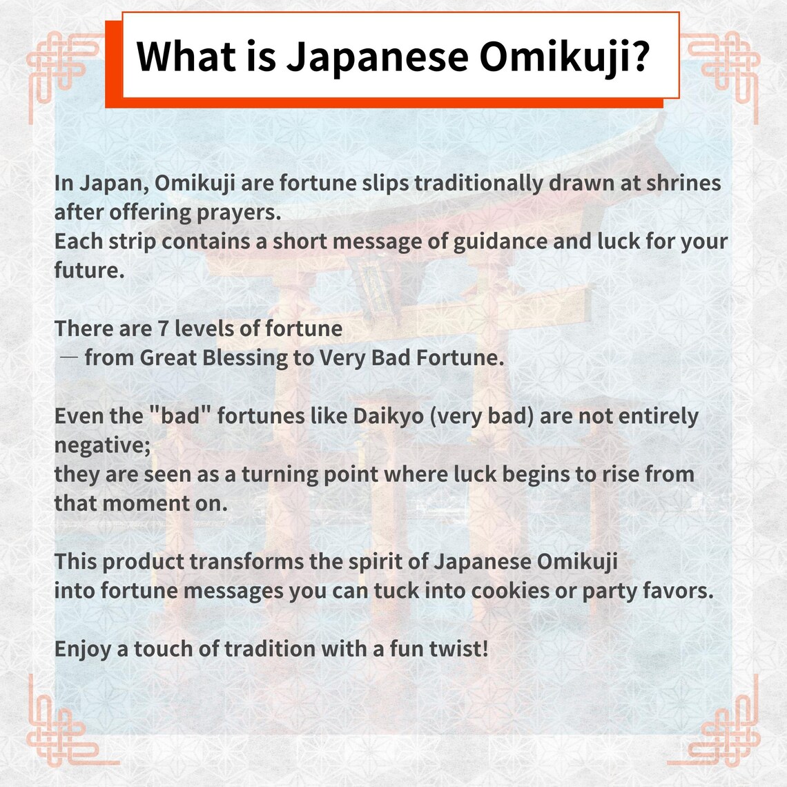 Japanese Fortune Cookie Omikuji – Printable PDF Set - Etsy