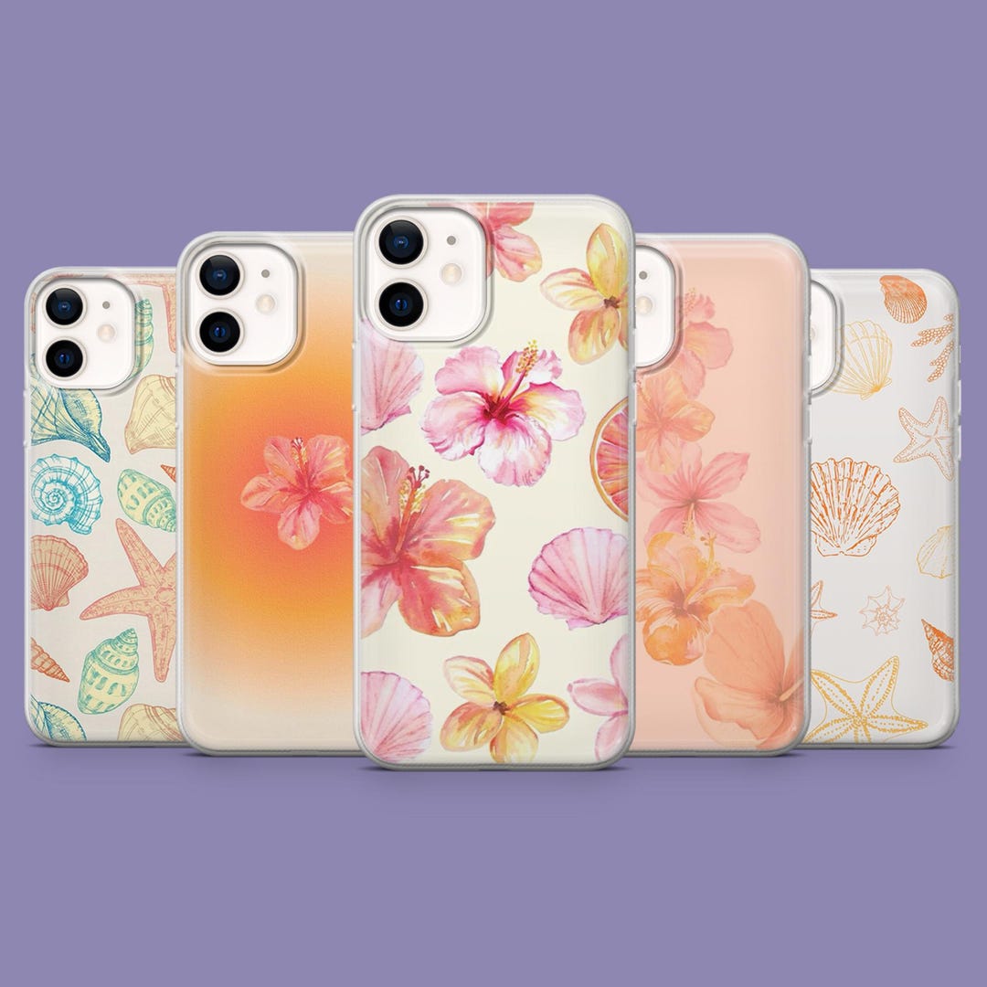 Hibiscus Phone Case Hawaiian Flower Lilly Blooms Cover for iPhone 16 ...
