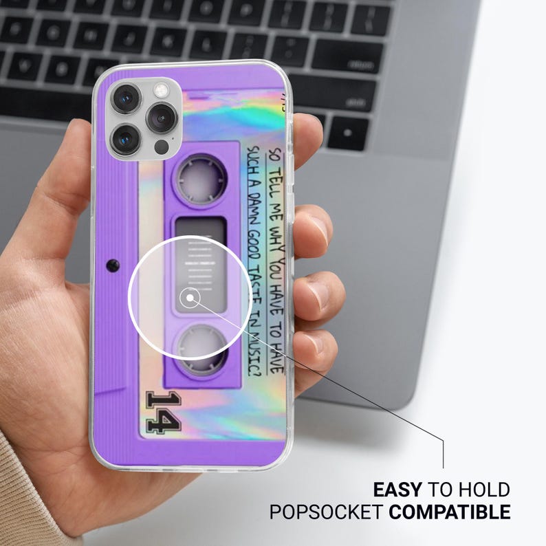Cassette Phone Case VHS Tape Player Cover for iPhone 16, 15, 14, 13, 12 ...