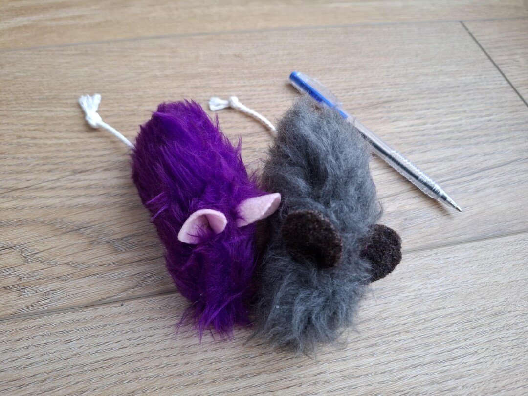 Catnip 2 Mice Mouse Meece Cat Toys Terry's Favourite Purple Meece Jack ...