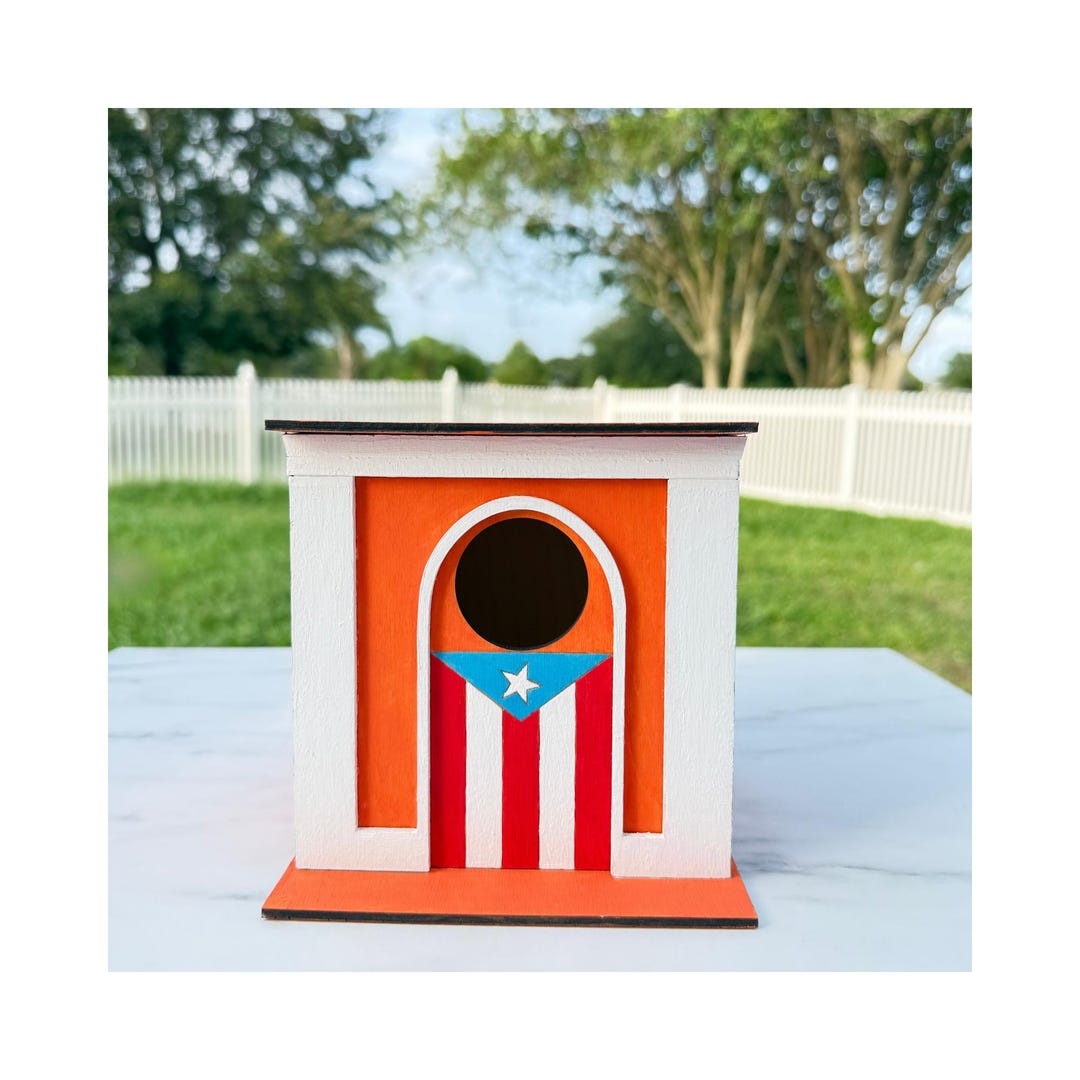 Puerto Rico Flag Bird House – Dgital File Laser Cut - Etsy