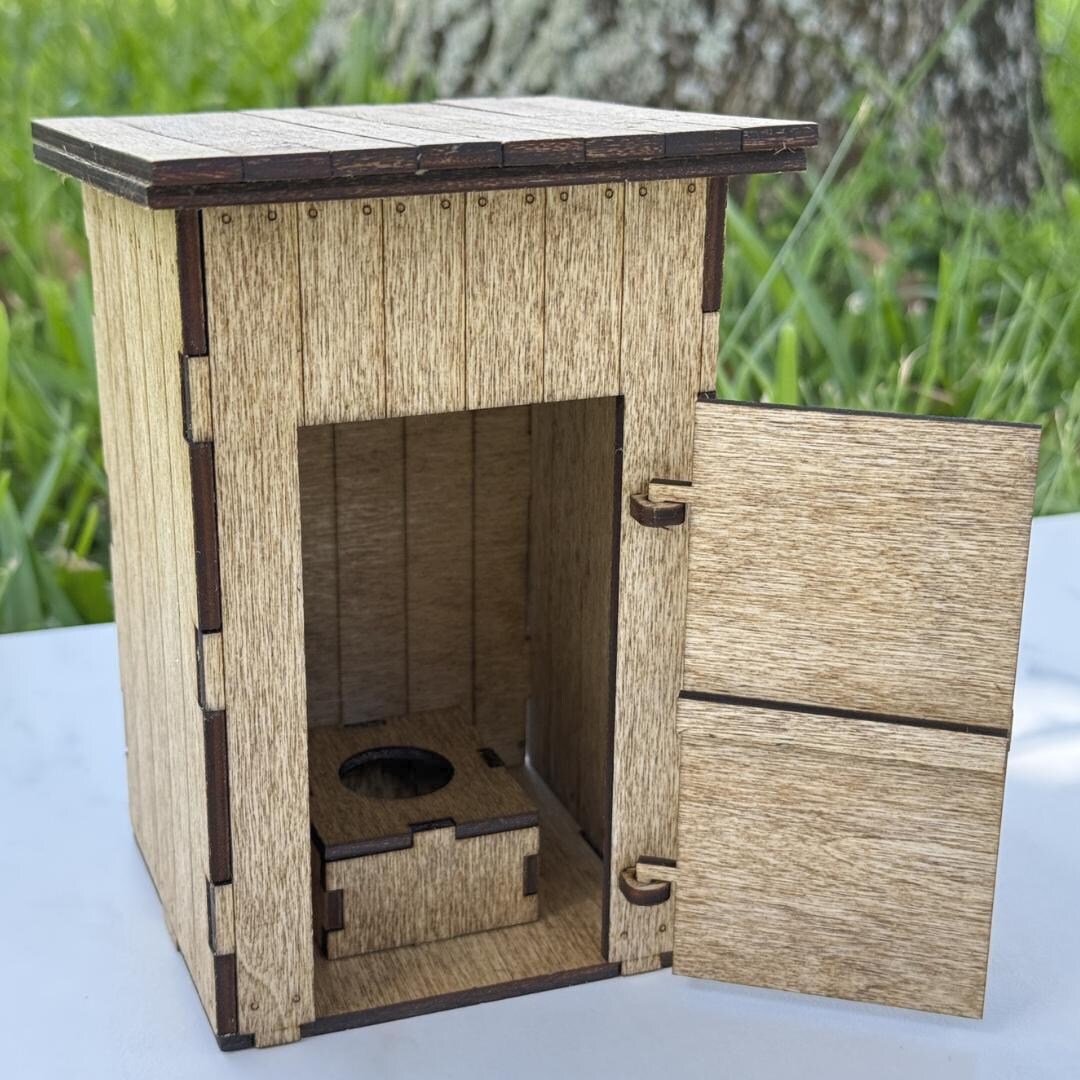 Letrina Puertorriqueña –digital File Con Puerta Funcional - Etsy
