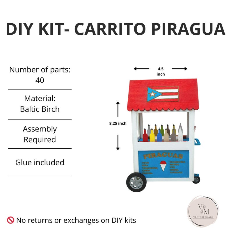 Carrito Piragua – DIY Kit - Etsy