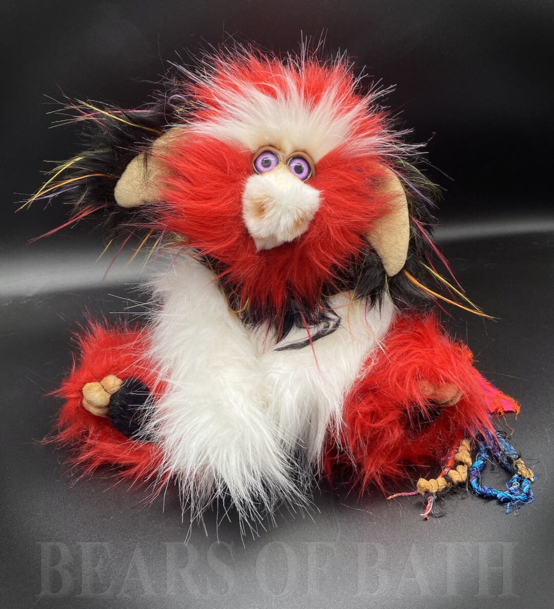 Frazzle a 9-10 Inch Faux Fur Dragon by Bears of Bath - Etsy