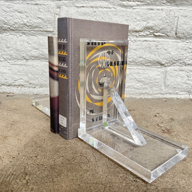 Lucite Bookends - Etsy