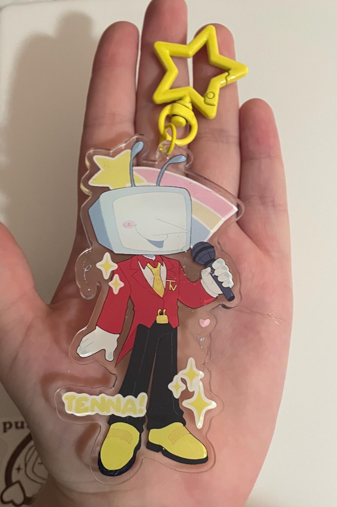 Tenna Deltarune Keychain/sticker - Etsy