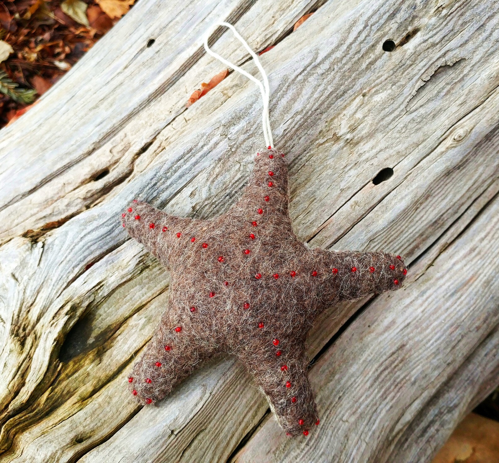 Handmade Wool Felted Starfish Christmas Tree Ornament | Etsy