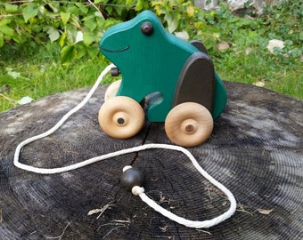 Frog Pull Toy | Etsy