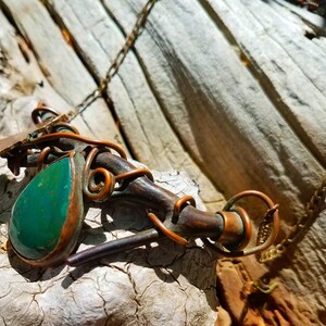 Handmade Copper and Blood Stone Branch Necklace - Etsy