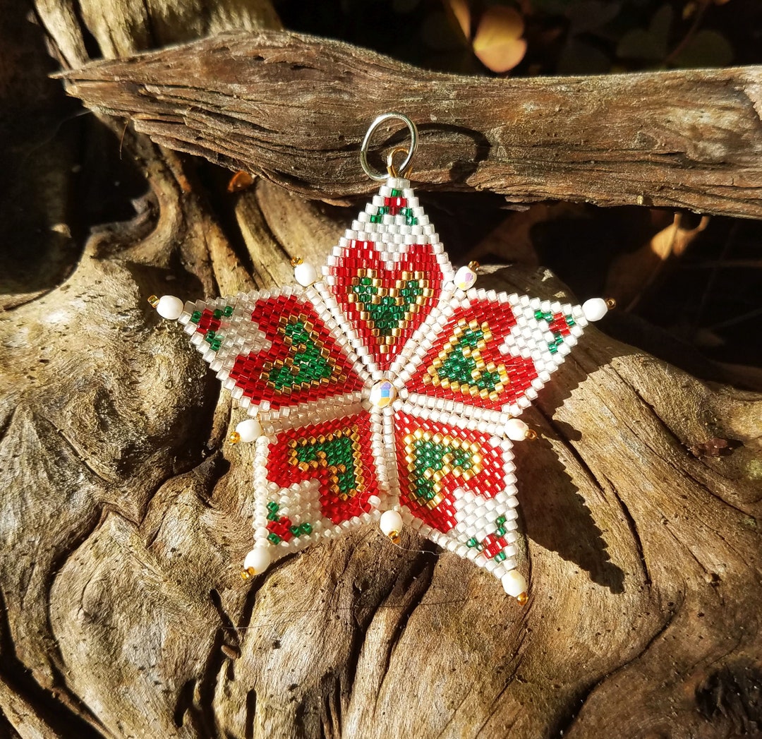 Beaded Hopi Christmas Pendant - Etsy
