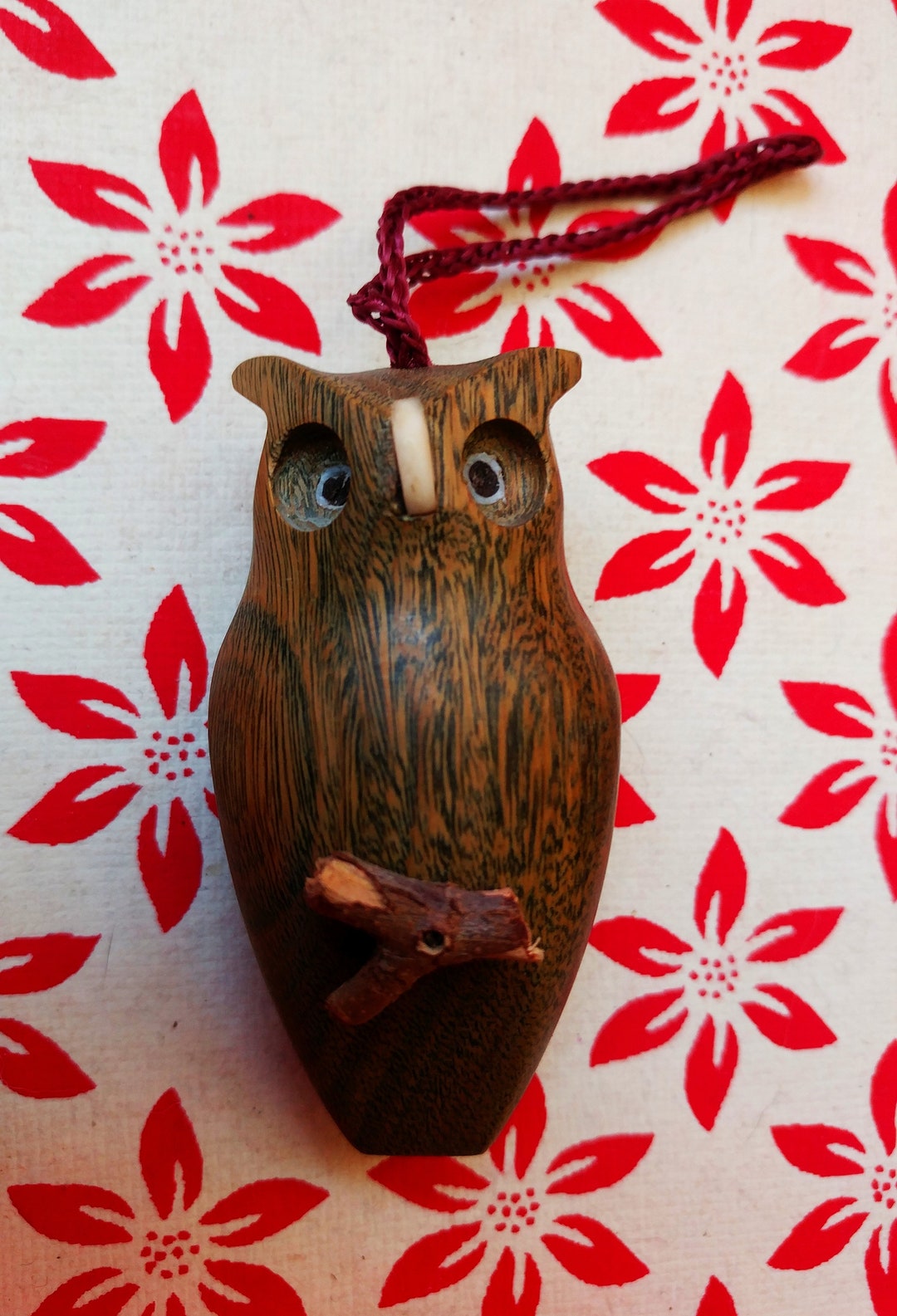 Handmade Wooden Owl Christmas Ornament - Etsy