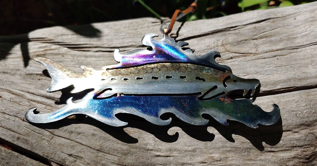 Handmade Steel Sturgeon Christmas Tree Ornament Signed by Artist - Etsy
