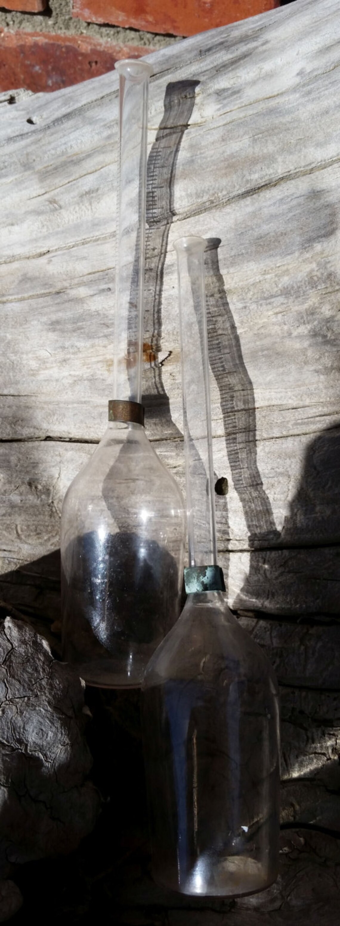 Hand Blown Antique Glass Chemistry Equipment Set Of 2 Etsy