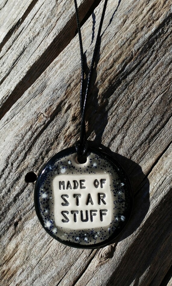 Handmade Ceramic Star Stuff Necklace - Gem