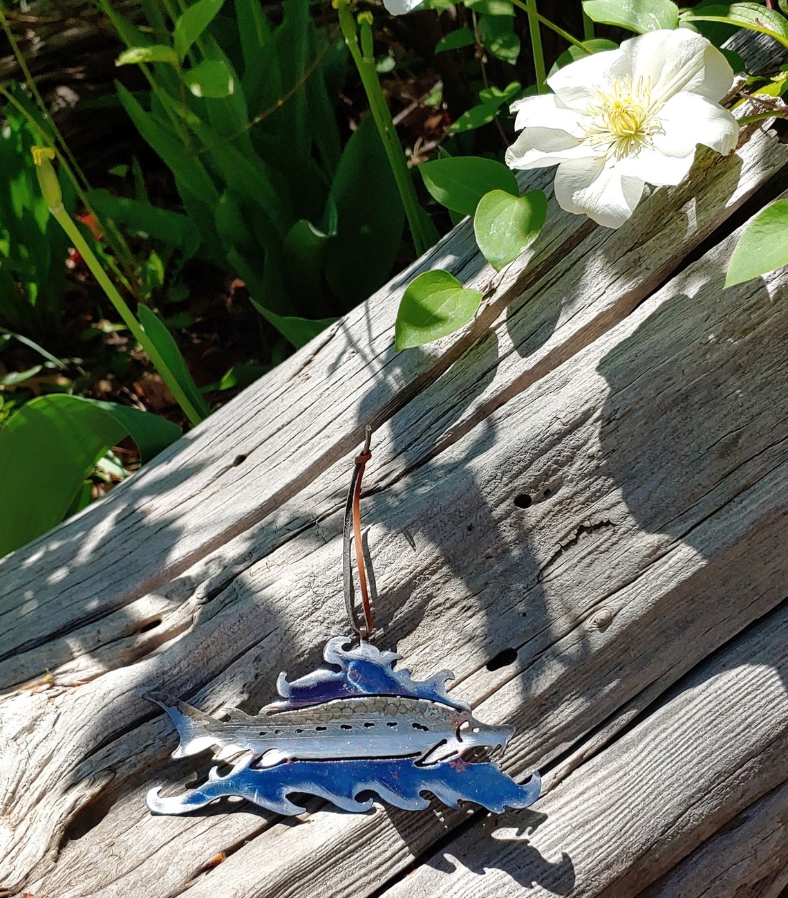 Handmade Steel Sturgeon Christmas Tree Ornament Signed by Artist - Etsy