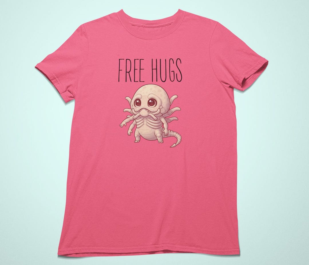 Facehugger T-shirt: Alien Movie Tee, Funny Xenomorph Merch - Etsy
