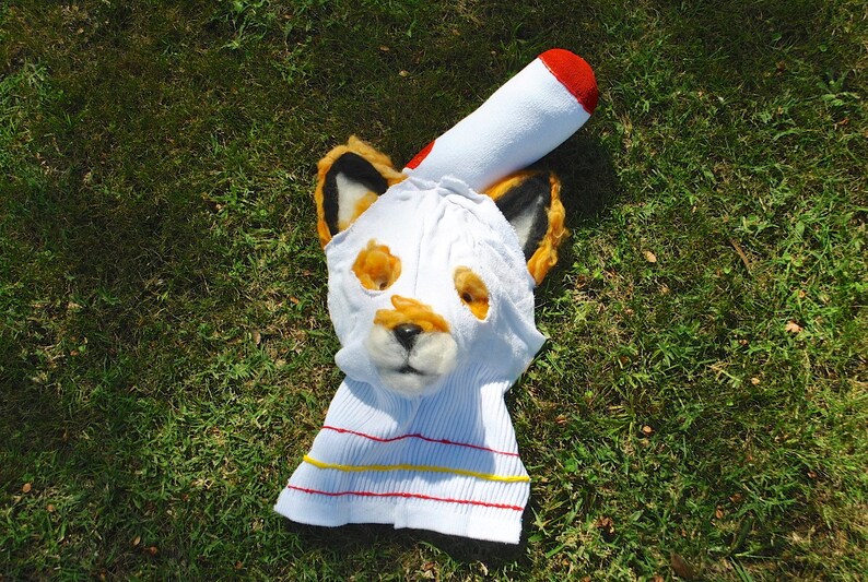 Ash Fantastic Fox with permanent Bandit Mask | Etsy