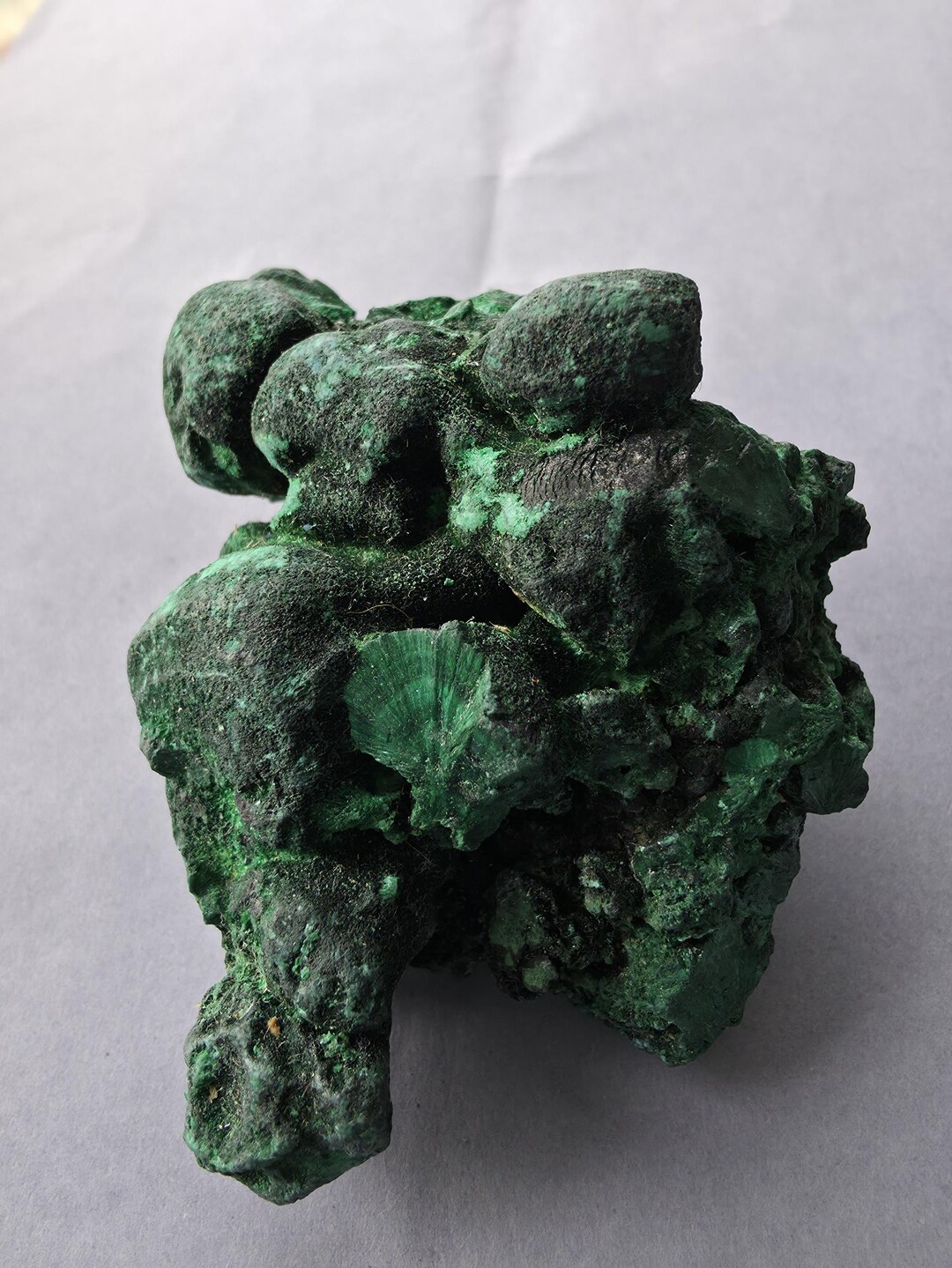 Fibrous Malachite Stalactite From Katanga (DRC) - Authentic Collection ...